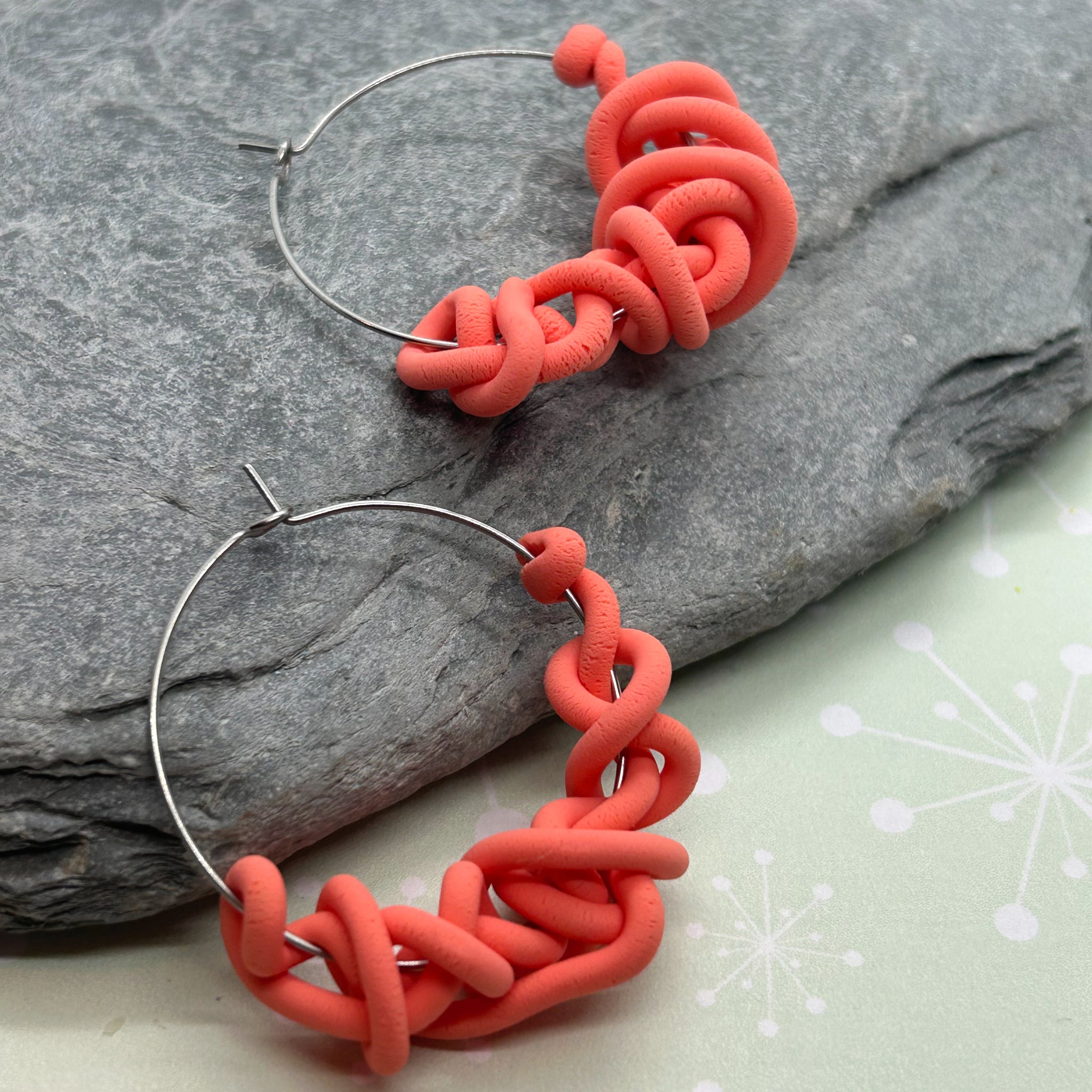 The Messi - squiggly hoop earrings – The Argentum Design Co
